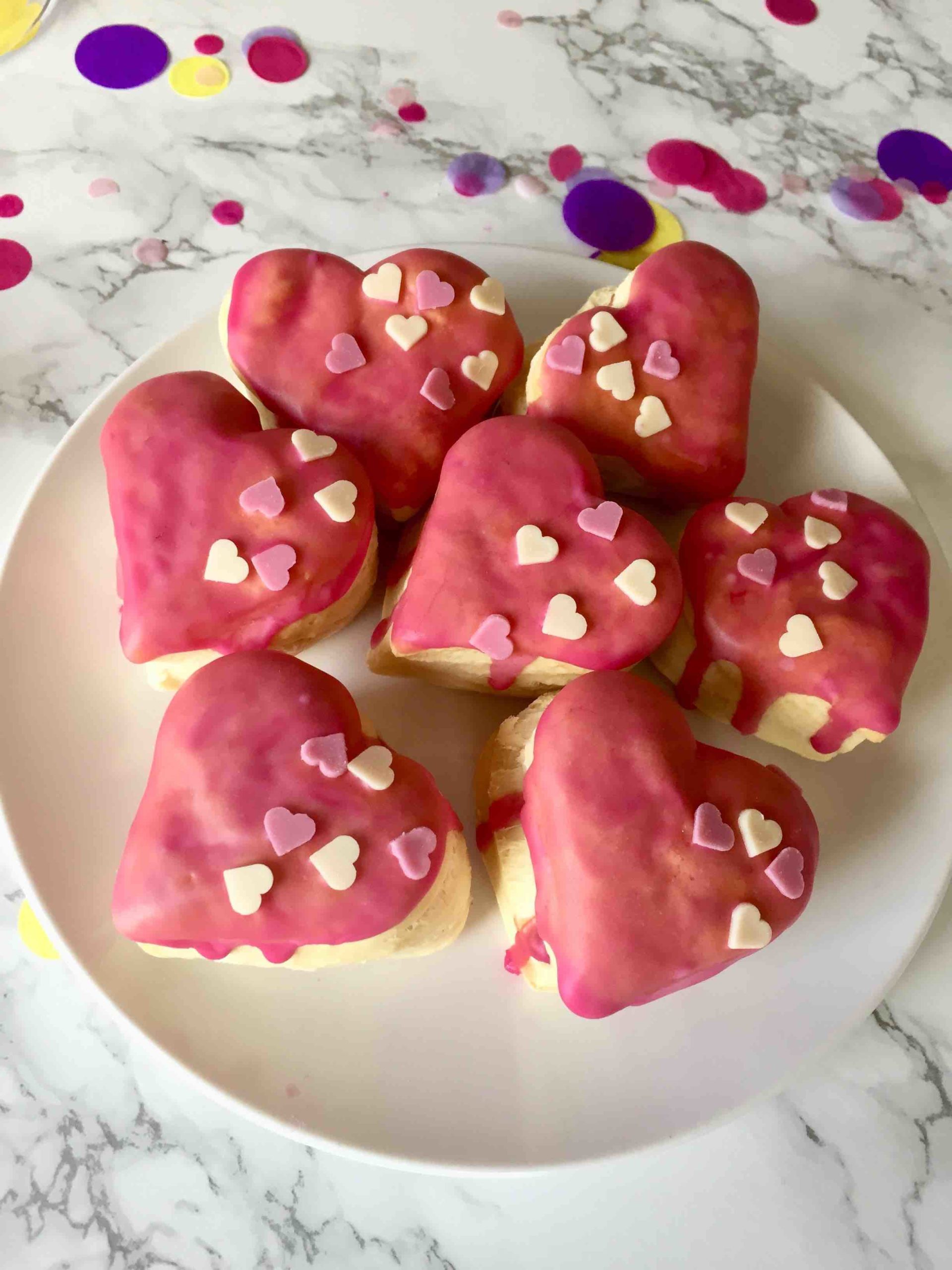 Süße Herz-Ofenberliner zum Muttertag - Backen mit Minis